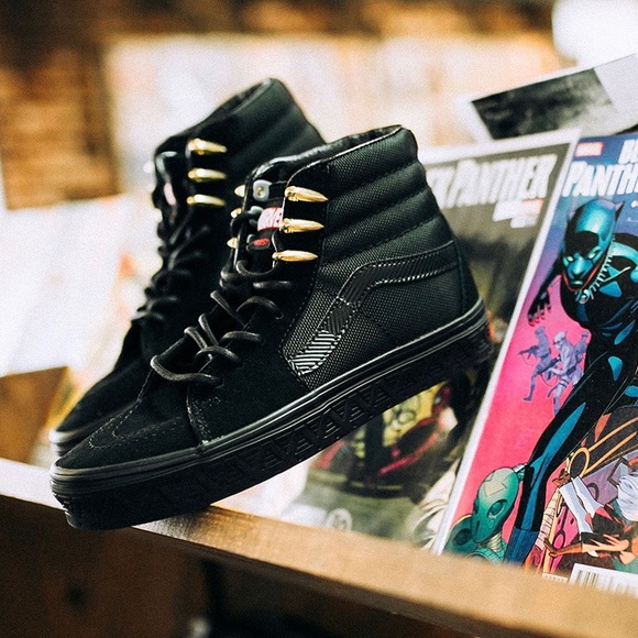 Vans | Shoes | Rare Vans X Marvel Black Panther Sk8 Hi Shoessneakers ...